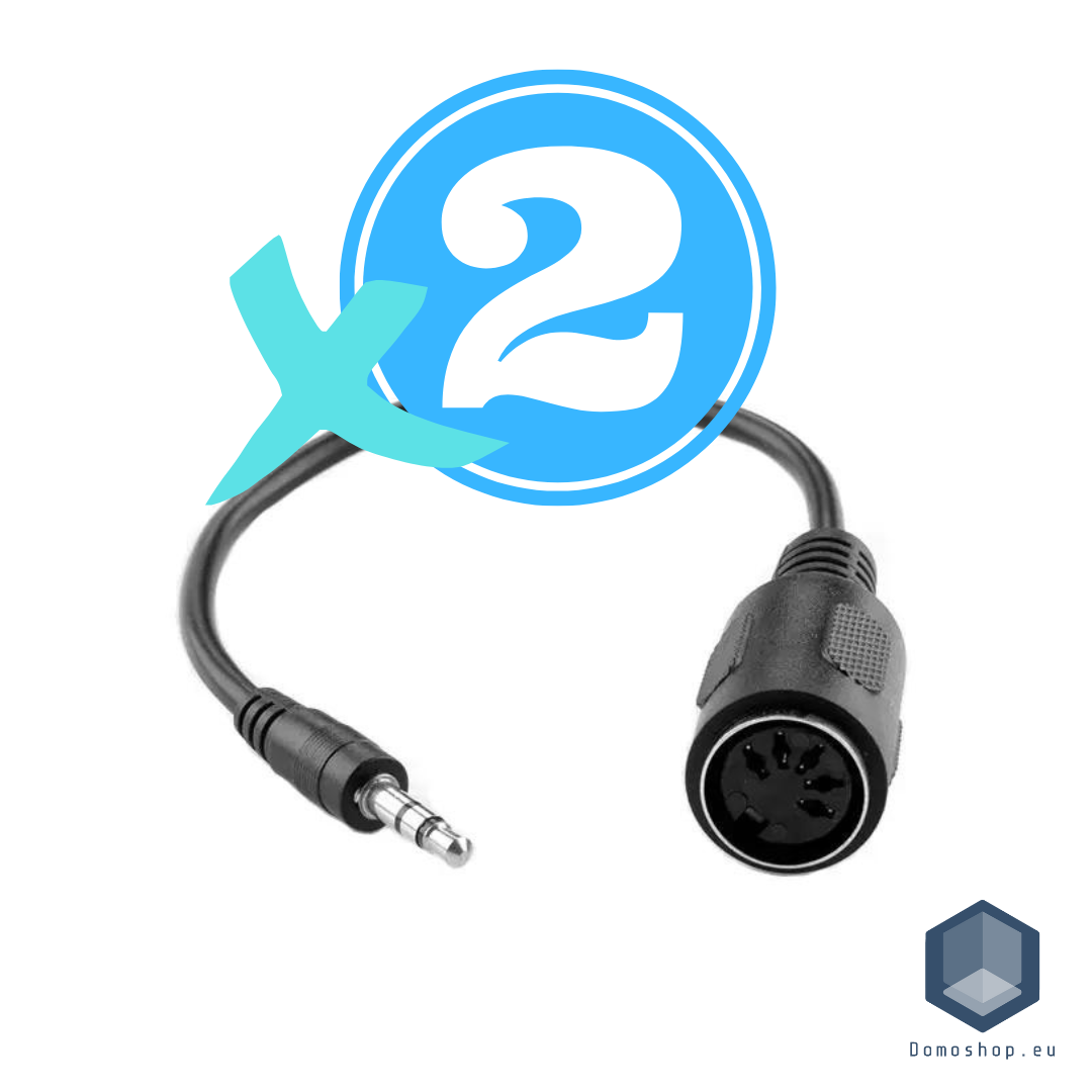 2x MIDI Jack Adapter - TRS mini jack to MIDI Din adapter - Type B ...